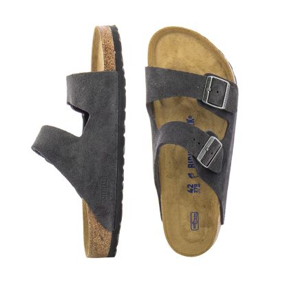 Мъжки Чехли Комфорт BIRKENSTOCK - 552321 ARIZONA VL-VELVET GRAY, PUNTO ...